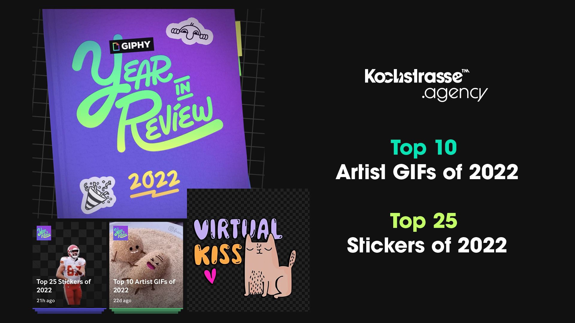 🔥 TOP 10 & TOP 25 GIPHY Year in Review 2022 - kochstrasse.works